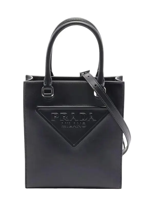 Prada 2010-2026 Soft Calf Satchel - Black