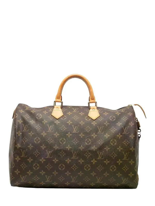 LOUIS VUITTON 1998 Monogram Speedy 40 Boston Bag - Brown