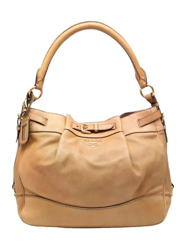 Prada Vittelo Daino Shoulder Bag - Brown