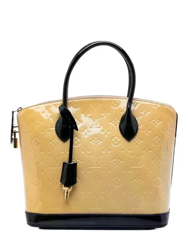 LOUIS VUITTON Monogram Vernis Lockit Pm Handbag - Neutrals