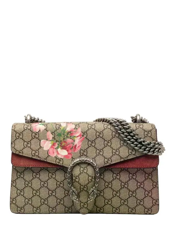Gucci Medium Gg Supreme Blooms Dionysus Shoulder Bag - Neutrals