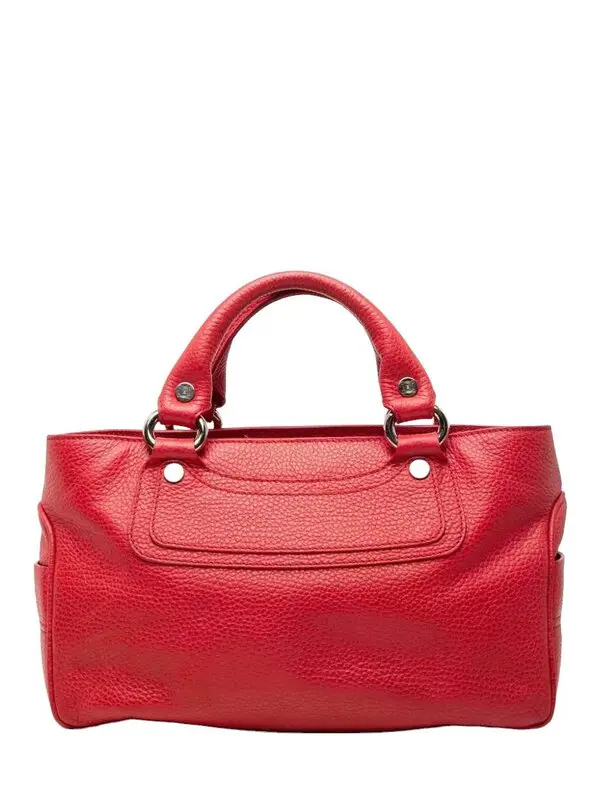 Celine 2008 Leather Boogie Handbag - Red