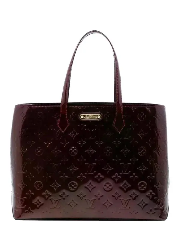 LOUIS VUITTON 2010 Monogram Vernis Wilshire Mm Tote Bag - Purple