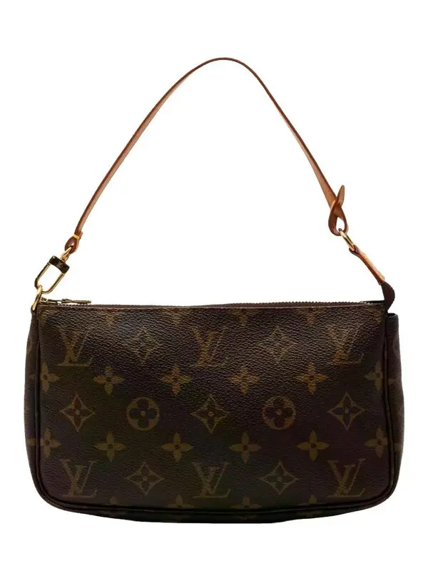 LOUIS VUITTON 2002 Monogram Pochette Accessoires - Brown