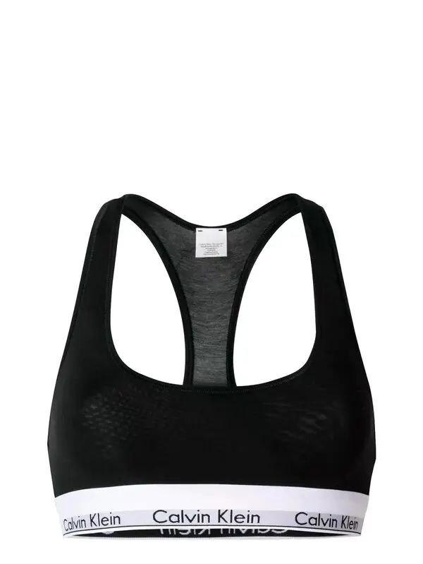 Calvin Klein Logo Bra Top - Black