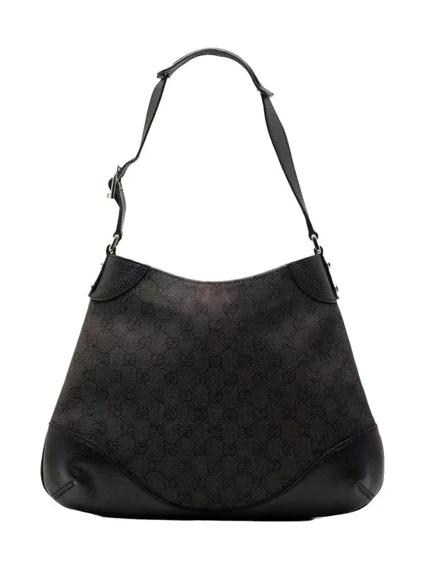 Gucci Gg Denim Hobo Bag - Brown