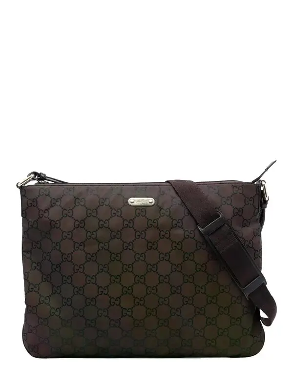 Gucci Gg Nylon Crossbody Bag - Brown