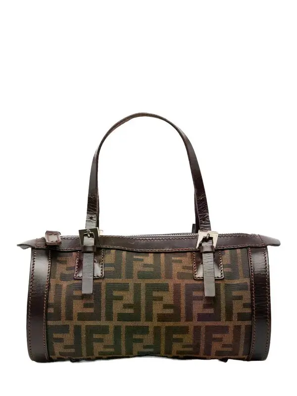 Fendi 2000-2010 Zucca Canvas Handbag - Brown