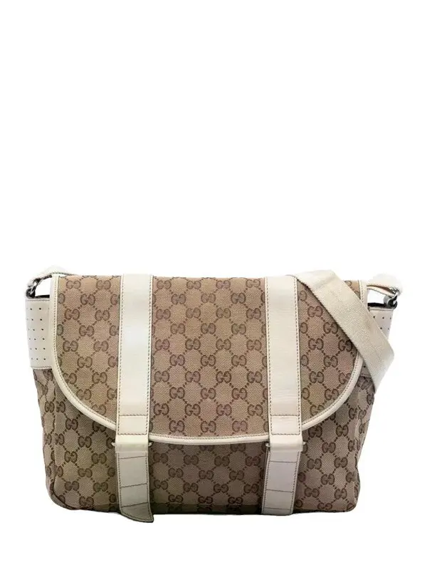 Gucci Gg Canvas Messenger Bag - Neutrals