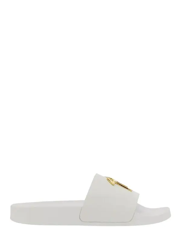 GIUSEPPE ZANOTTI Logo-plaque Slides - White