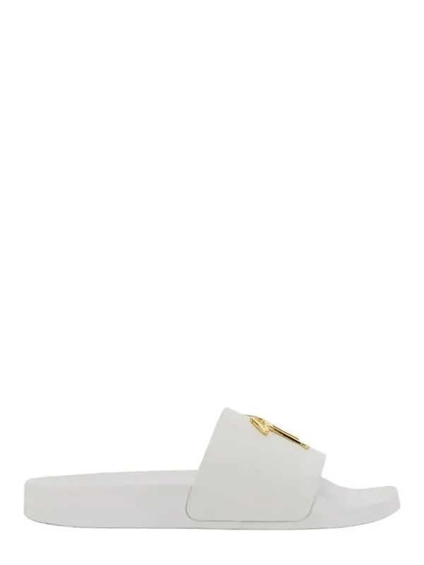 GIUSEPPE ZANOTTI Logo-plaque Slides - White
