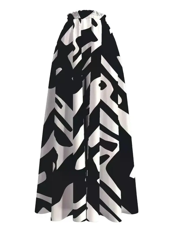 DIARRABLU Abstract-print Palazzo Pants - Black