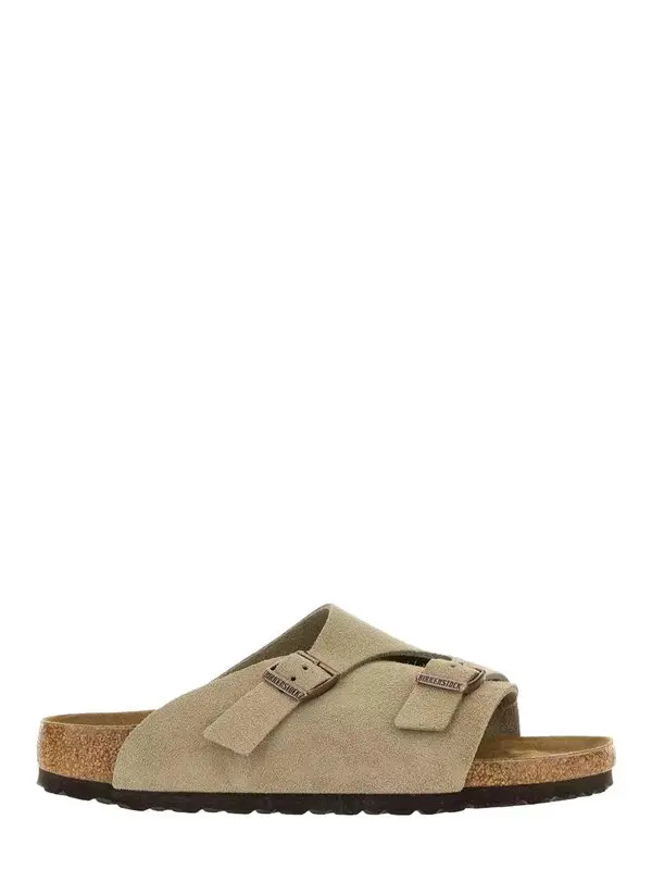 BIRKENSTOCK Buckled Suede Sandals - Neutrals