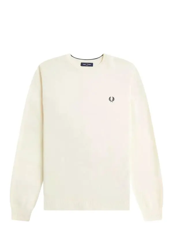 Fred Perry Laurel Wreath Knit Sweater - Neutrals