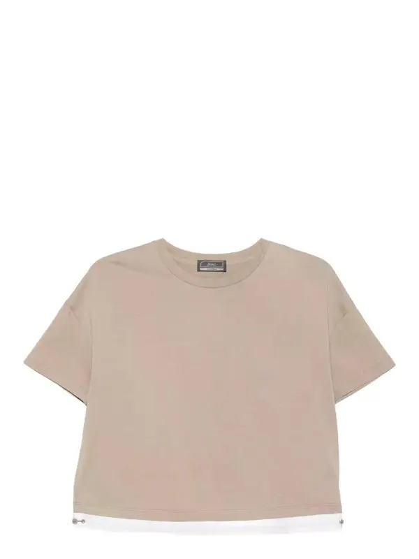 Herno Layered-hem T-shirt - Neutrals
