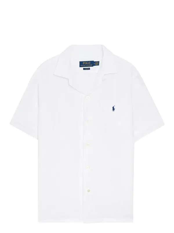 Polo Ralph Lauren Logo-embroidered Linen Shirt - White