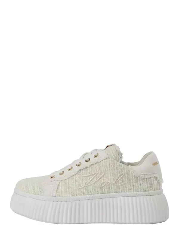 Karl Lagerfeld Kreeper Lo Flatform Sneakers - Neutrals