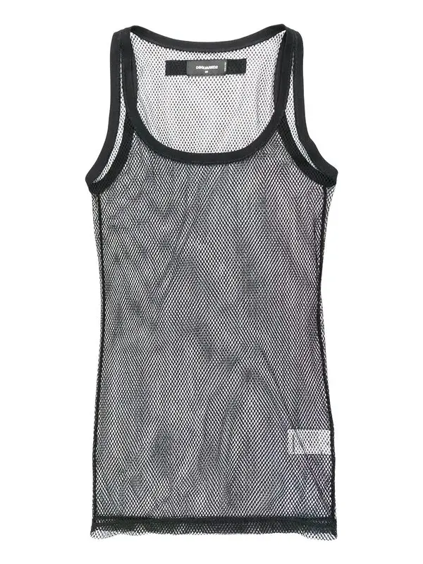 Dsquared2 Mesh Tank Top - Black