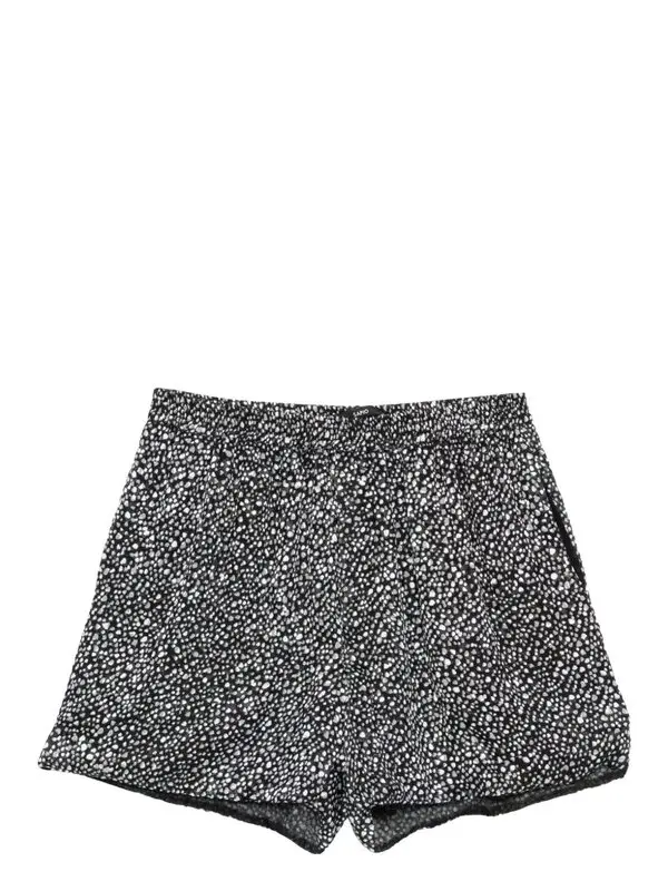 SAPIO Speckled Pattern Shorts - Black