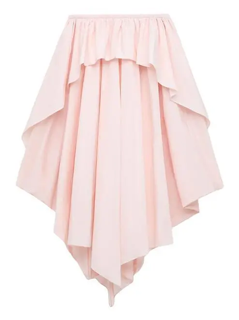 Loewe X Paula's Ibiza Cotton-poplin Midi Skirt - Light Pink