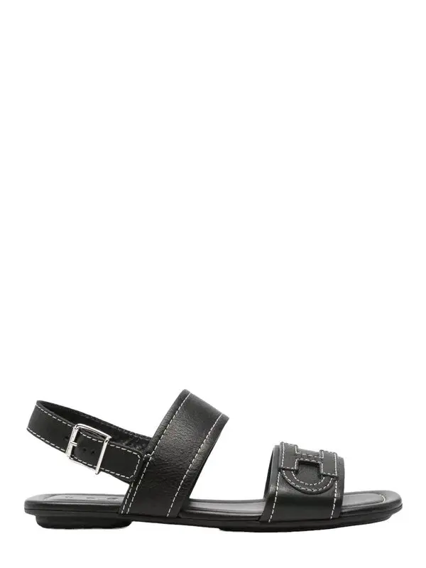Hogan H-logo Sandals - Black