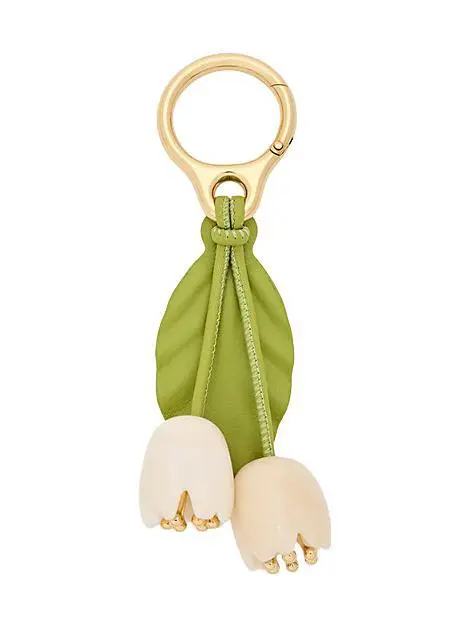 Loewe X Paula's Ibiza Flower Bag Charm - White/green