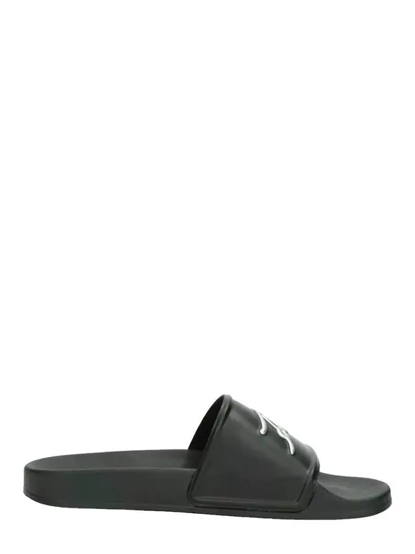 Karl Lagerfeld Logo Detail Slides - Black