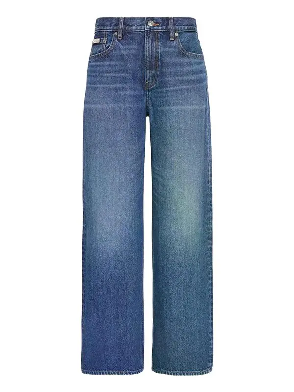 Calvin Klein Logo-patch Jeans - Blue