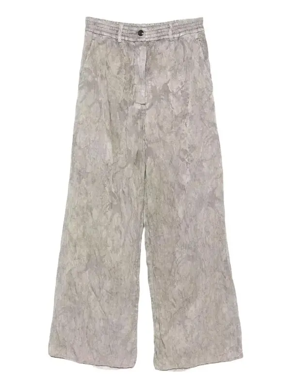 Masnada Jacquard Wide-leg Trousers - Grey