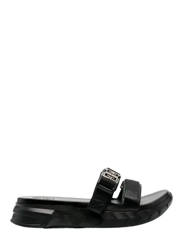 Givenchy 4g Buckle Leather Sandals - Black