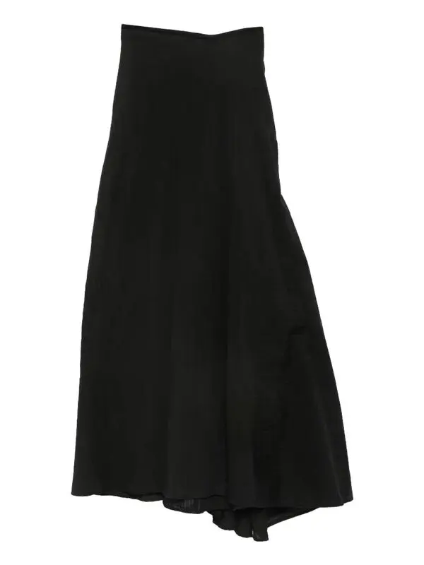 MARC LE BIHAN Asymmetric Crinkled Skirt - Black