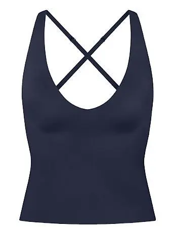 NIKESKIMS Shine V-neck Tank Top - Obsidian