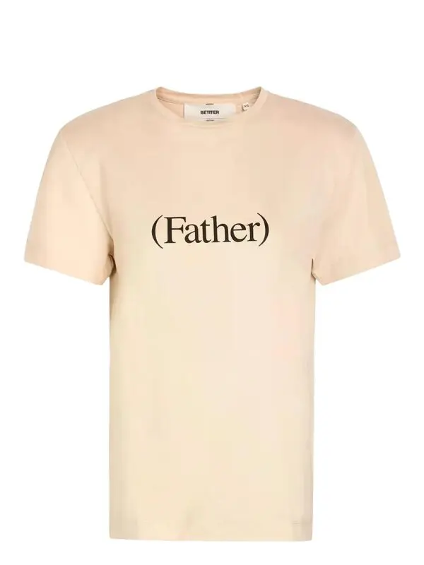 BETTTER Slogan-print T-shirt - Neutrals