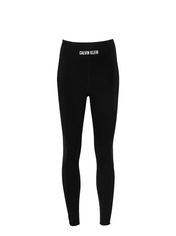Calvin Klein Logo-print Performance Leggings - Black