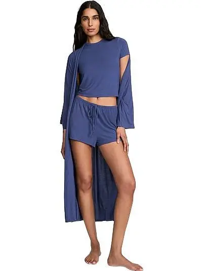 Victoria's Secret Modal Short 3-piece Set - Blue