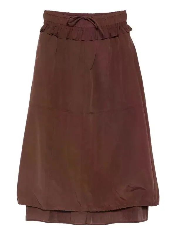DAMSON MADDER Amber Midi Skirt - Brown