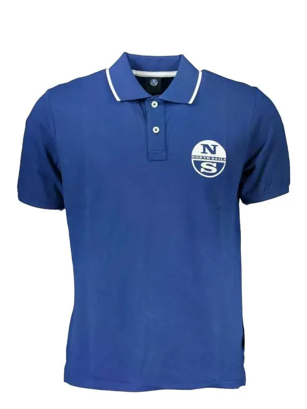 NORTH SAILS Logo-patch Cotton Polo Shirt - Blue