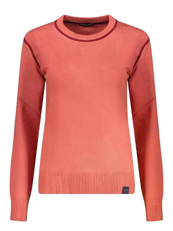 NORTH SAILS Contrast-trim Fine-knit Sweater - Red