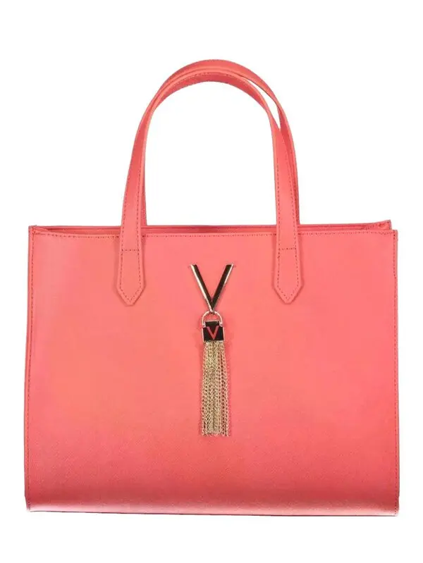 MARIO VALENTINO Tassel-detail Logo-plaque Tote Bag - Pink