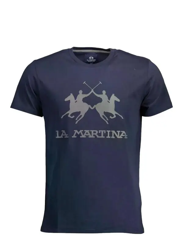 LA MARTINA Logo-print T-shirt - Blue