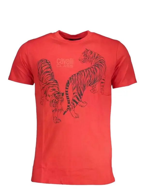 Roberto Cavalli Tiger-print T-shirt - Red