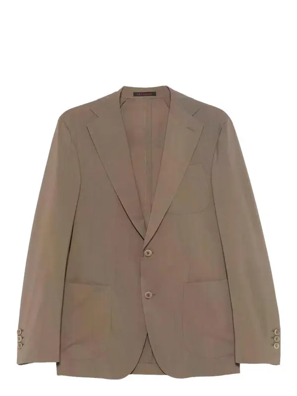 THE GIGI Button Single-breasted Blazer - Neutrals