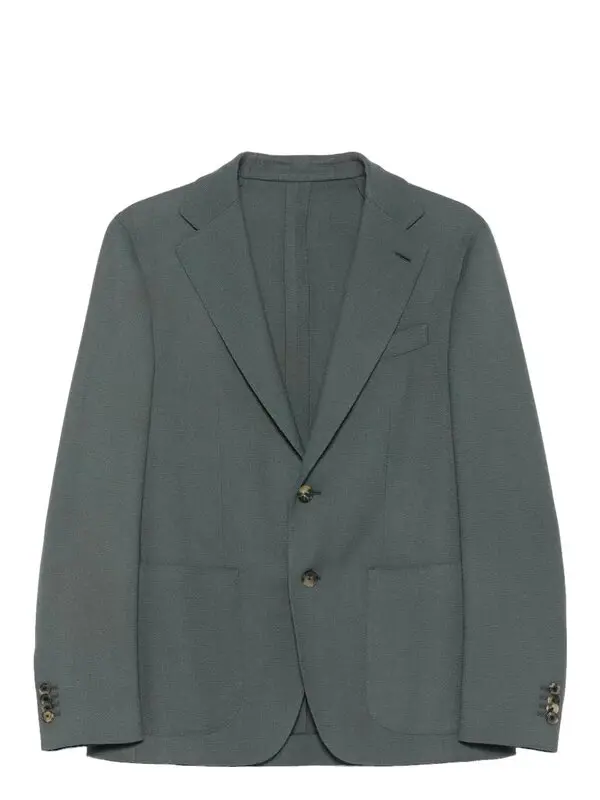 Caruso Button-fastening Blazer - Green