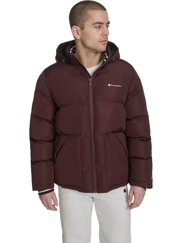 Champion Performance Puffer Hoodie - Wine