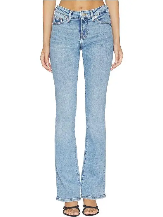 Good American Good Low Rise Boot Jeans - Blue