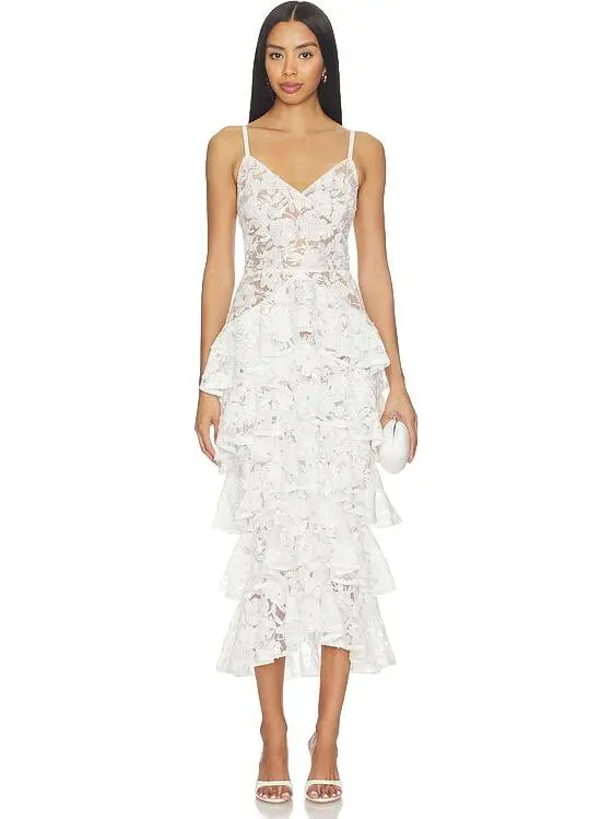 NADINE MERABI Saffron Dress - White