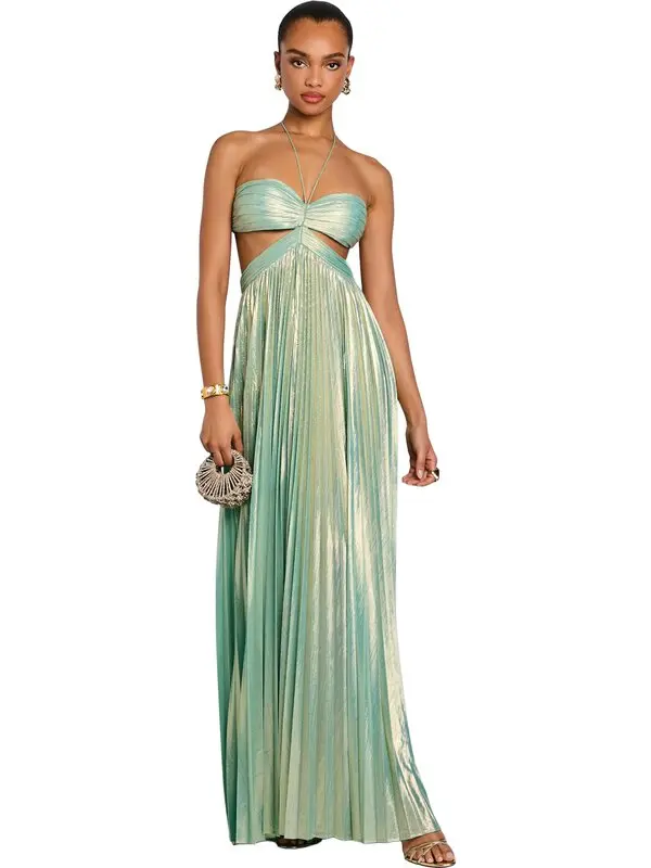 Retrofete Keira Gown - Golden Mint