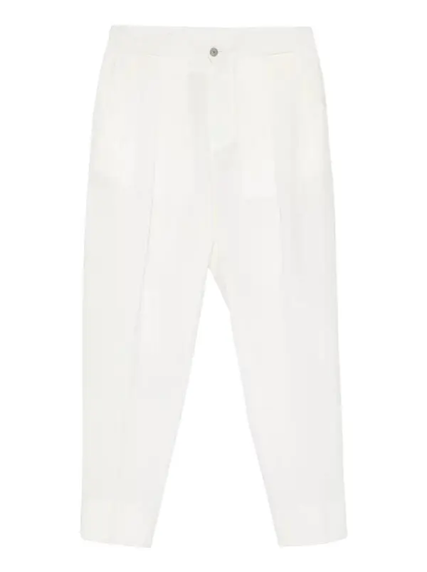 BRIGLIA 1949 Portobello Pleated Trousers - White