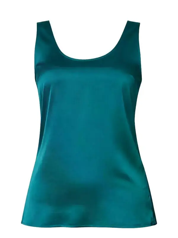 TWINSET Wide-strap Satin Tank Top - Green