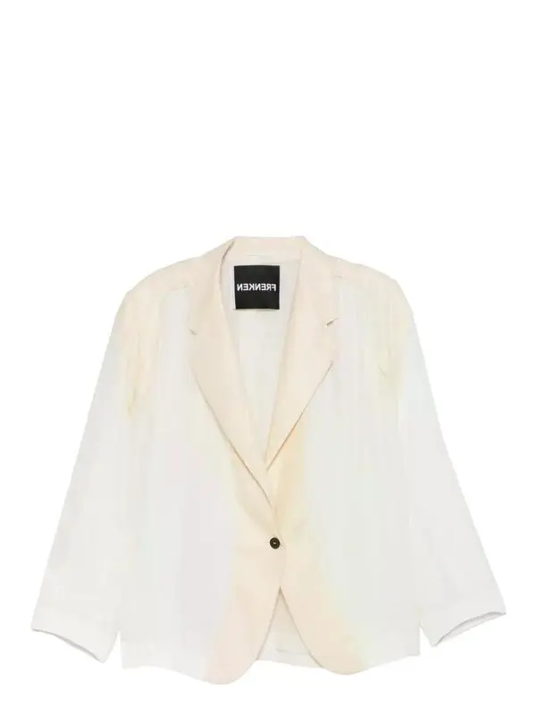 FRENKEN Notched-lapel Blazer - Neutrals